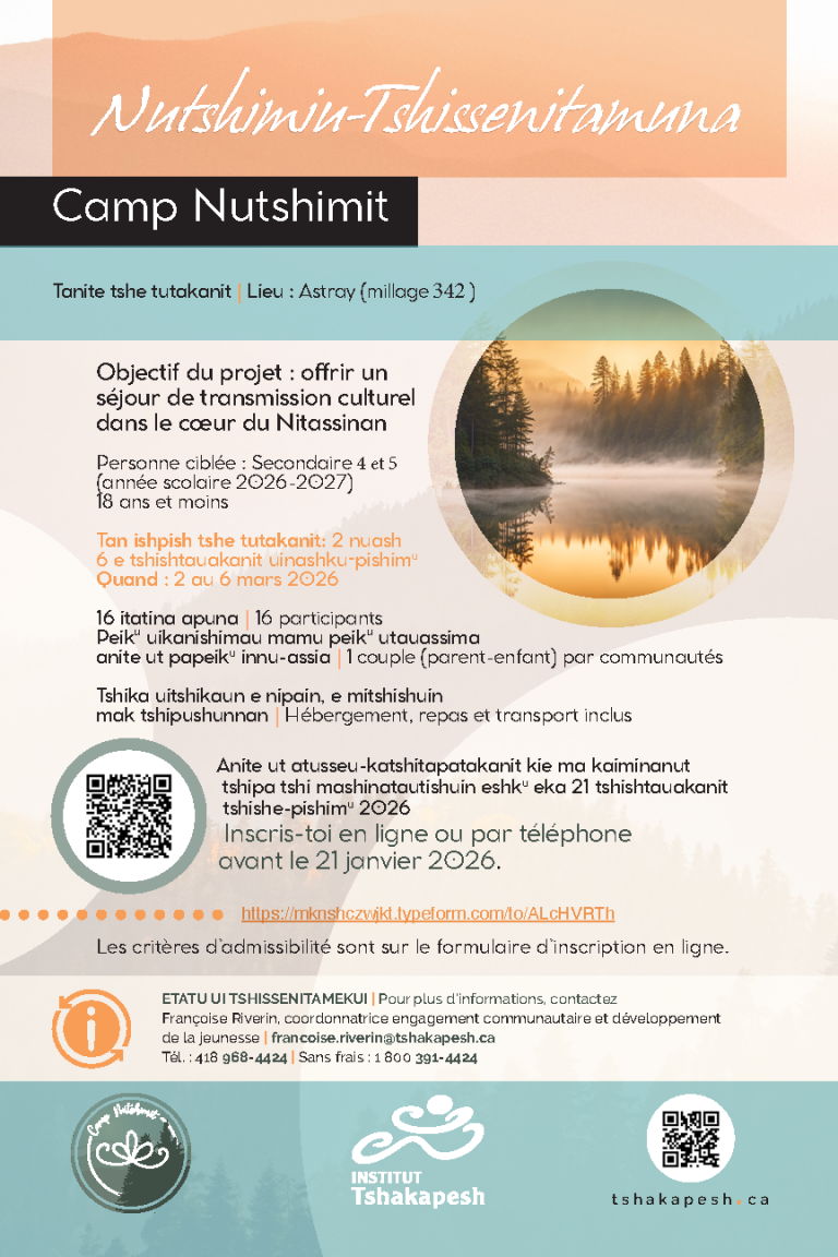 CAMP NUTSHIMIT - ASTRAY ( Millage 342 ) - Séjour de transmission ...